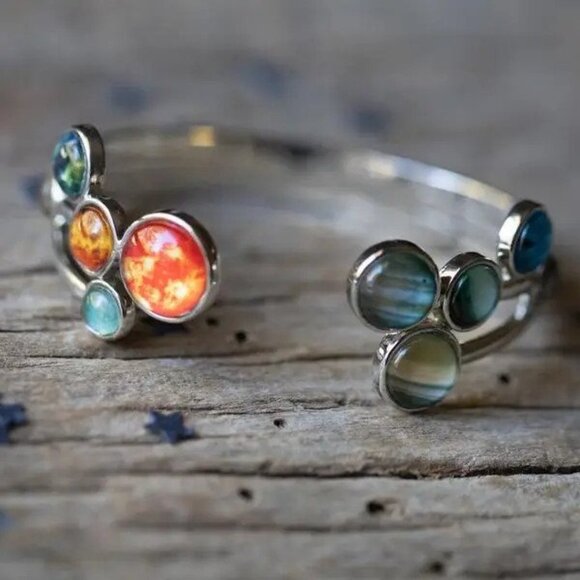 Jewelry | Handcrafted Celestial Jewelry Solar System Split Cuff | Poshmark